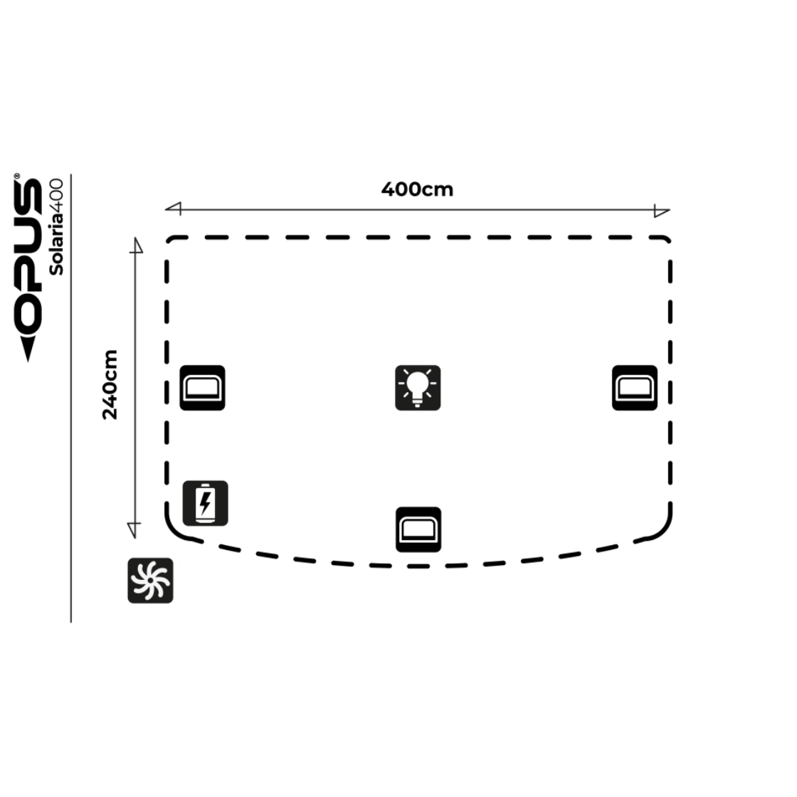 Solaria400 self inflating canopy • OPUS: The smart way to camp
